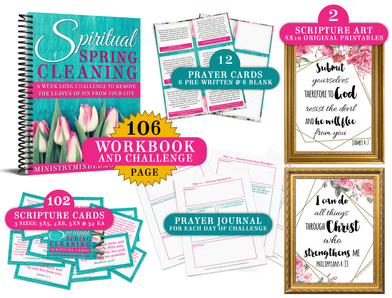 Spiritual Spring Cleaning Challenge Workbook + eKit – Ministry Minded Mom